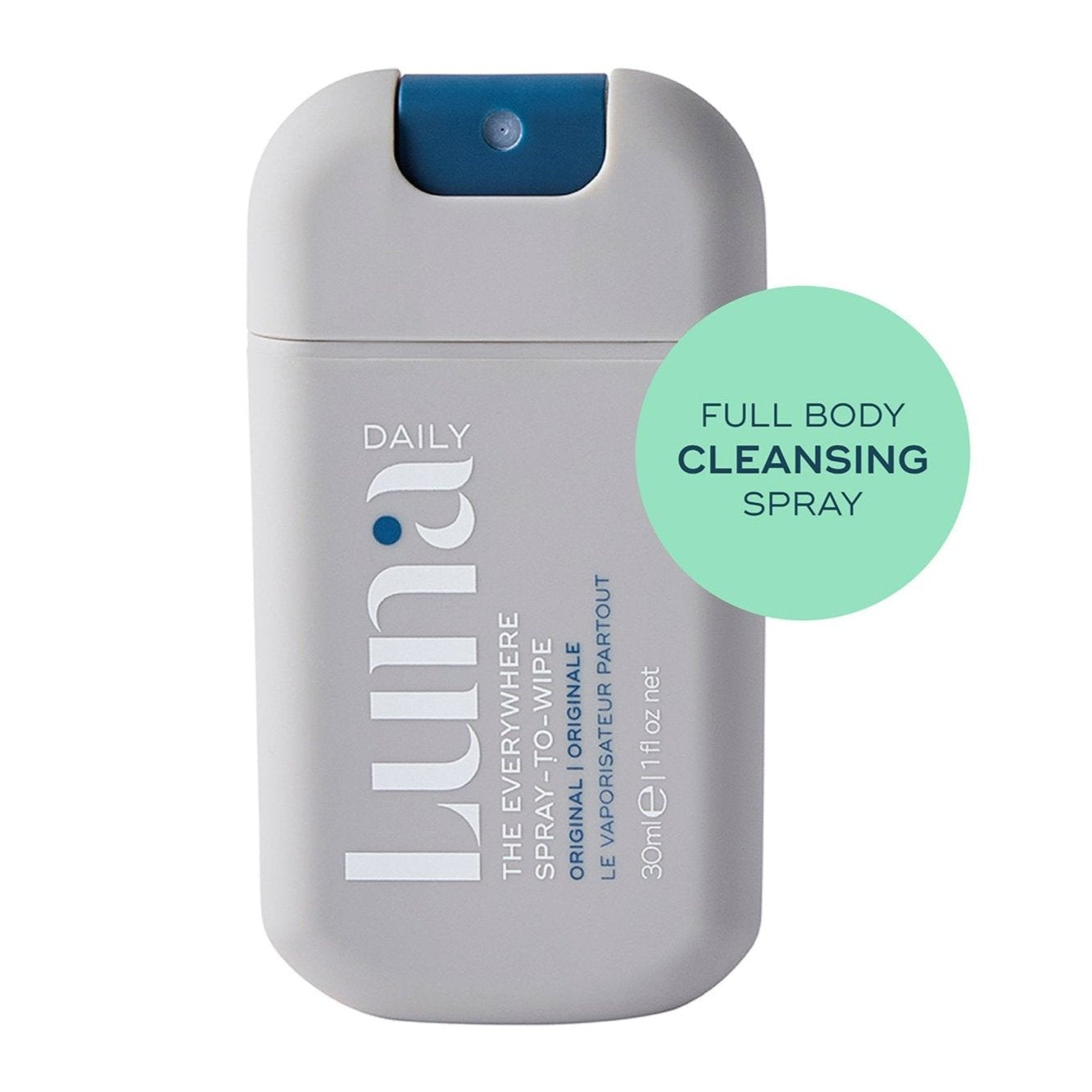 THE EVERYWHERE SPRAY-TO-WIPE MINI | Luna Daily - Travel-Size Eco-Friendly Cleansing Spray