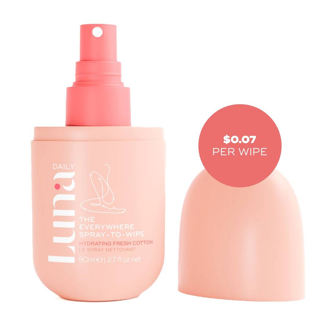 The Everywhere Spray-To-Wipe - Hydrating Soft Cotton – Luna Daily