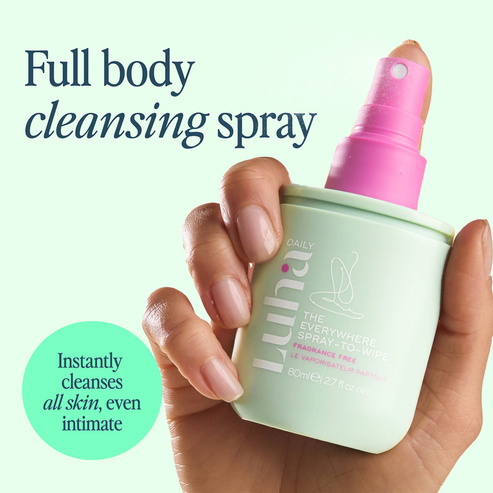 The Fragrance Free Everywhere Spray-To-Wipe – Luna Daily